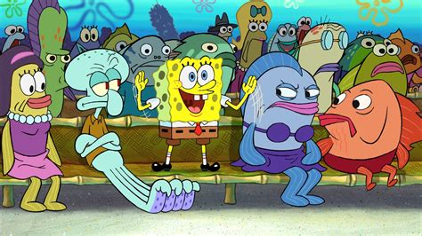 Spongebob Geheimen Blauwe Vis Na Haar Ervaringen Bij Expeditie