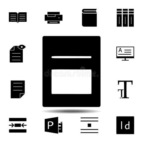 Magazine Text Icon Simple Glyph Flat Vector Of Text Editor Set Icons For Ui And Ux Website