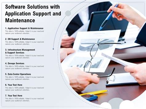 Software Solutions With Application Support And Maintenance Ppt Powerpoint