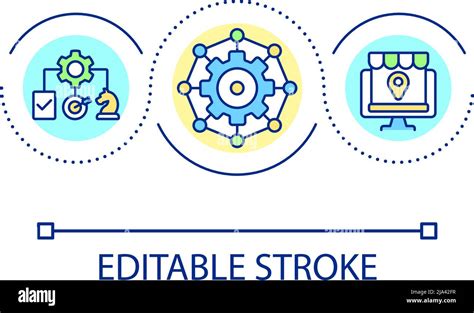 Electronic Marketing Strategy Loop Concept Icon Stock Vector Image