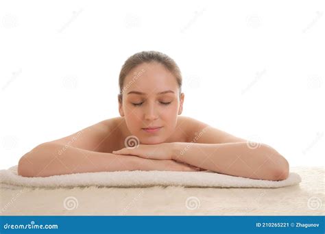 Young Beautiful Woman Getting Spa Treatment Stock Image Image Of
