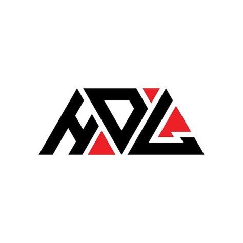 premium vector hdl triangle letter logo design with triangle shape