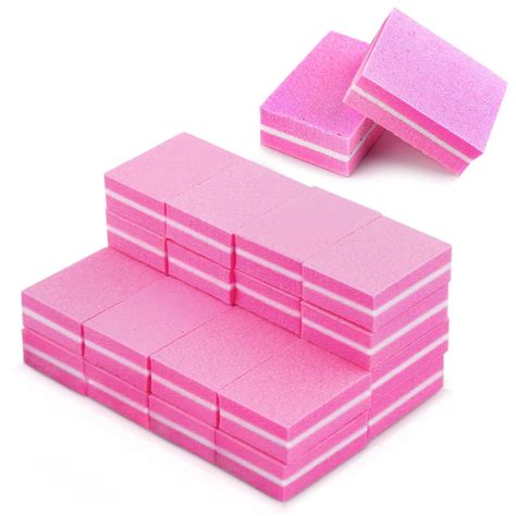 100pcs Professional Nail Buffer Block Set 180 Grit Buffing Blocks For Natural And Acrylic