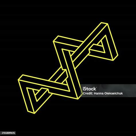 불가능한 모양 착시 현상 벡터 광학 예술품 기하학적 도형입니다 역설 0명에 대한 스톡 벡터 아트 및 기타 이미지 0명 3차원 형태 개념 Istock