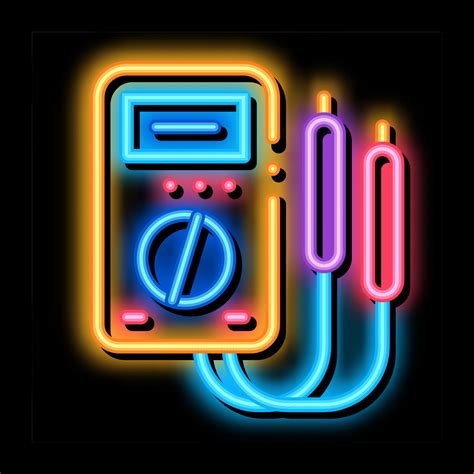 Electric Control Panel Neon Glow Icon Illustration 17789643 Vector Art