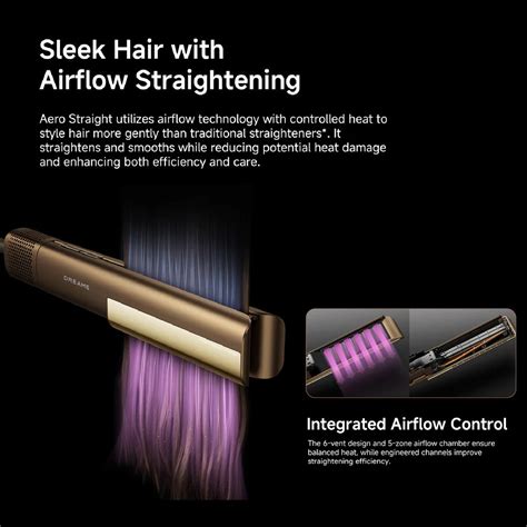 Dreame Aero Straight Air Hair Straightener Smart Display Senseiq Tri