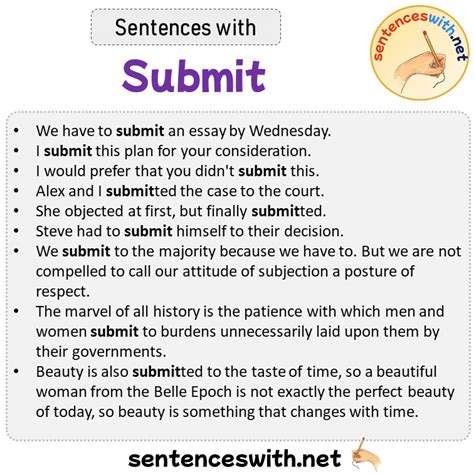 sentences with submit sentences about submit sentenceswith