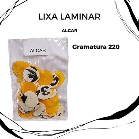 Lixa Laminar Gr 220 Alcar Pacote Com 100 Unidades Podologo