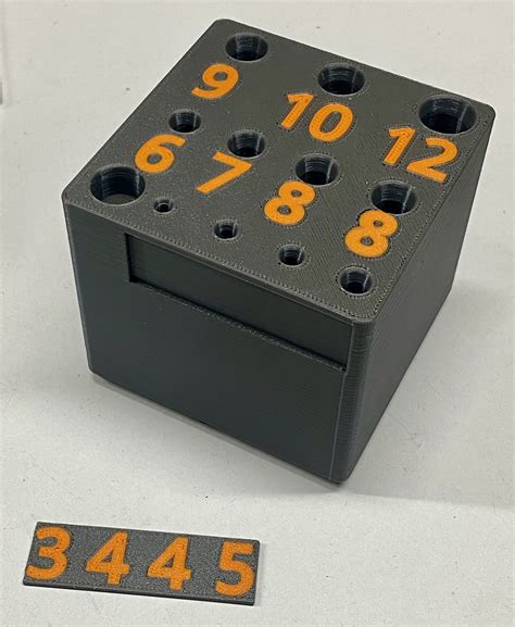 Gridfinity Box For Wood Drill Bits By Tritschi Download Free Stl