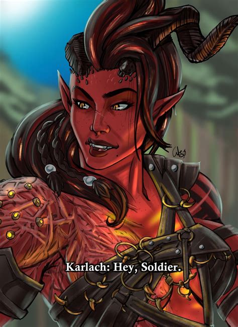 My Karlach Fanart [fiftycalvinart] R Karlach