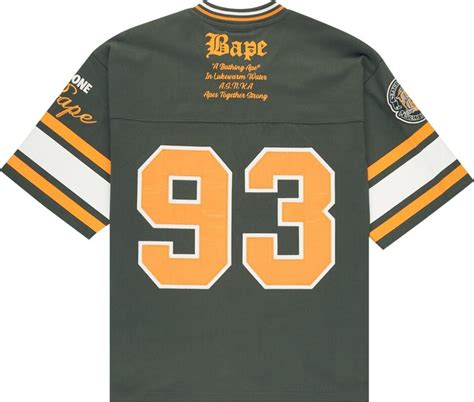 Buy Bape Football Jersey Green 1j30 109 013 Green Goat