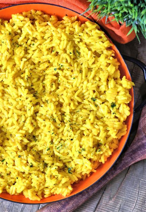 Yellow Rice Mexican Arroz Amarillo Recipe Veggie Side Dishes Red