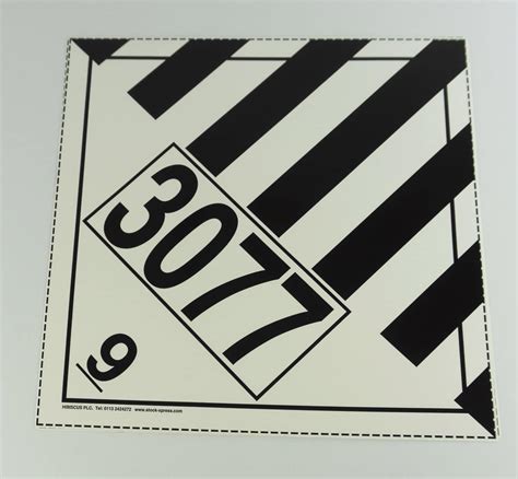 Class 9 Misc Placard Un3077 £900 For X10 Placards Free Shipp