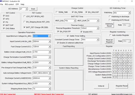 Mp2662 I2c Evaluation Gui