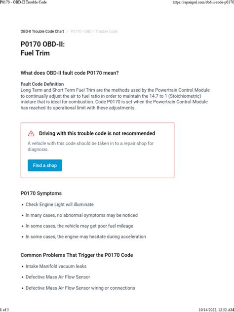 p0170 obd ii trouble code pdf