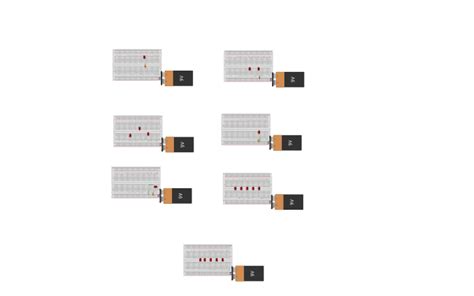 Circuit Design Breadboard Practice Tinkercad