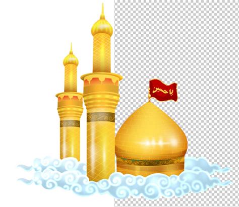 تصویر لایه باز کودکانه حرم امام حسین ع