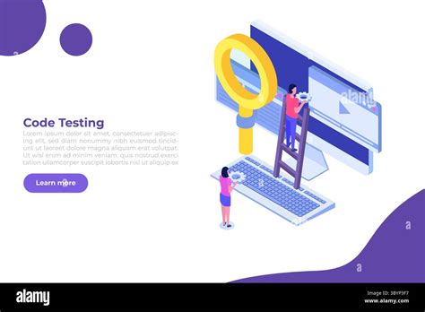 App Tester Software Or Application Testing Isometric Vector Concept