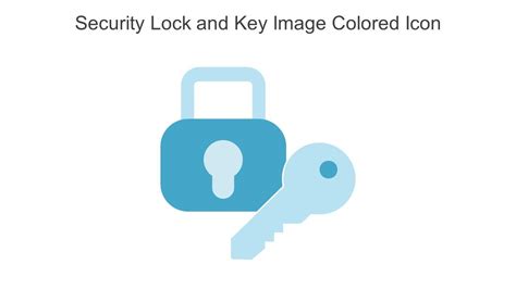 Security Lock And Key Image Colored Icon In Powerpoint Pptx Png And Editable Eps Format PPT