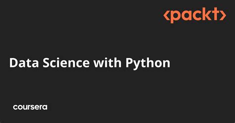 Data Science With Python Coursera