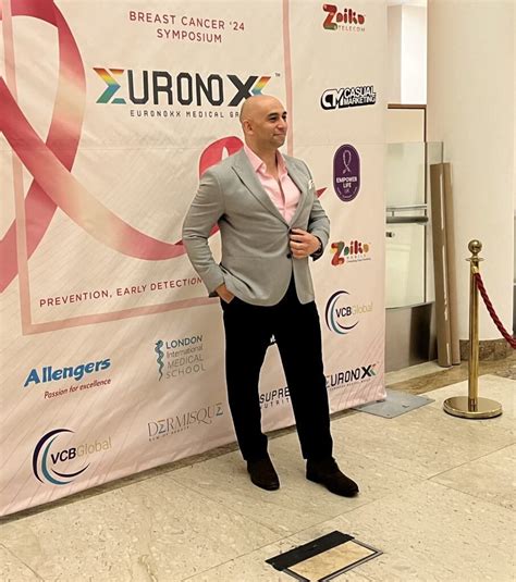 Actor Mohammed Kamel Attends Breast Cancer Symposium 2024