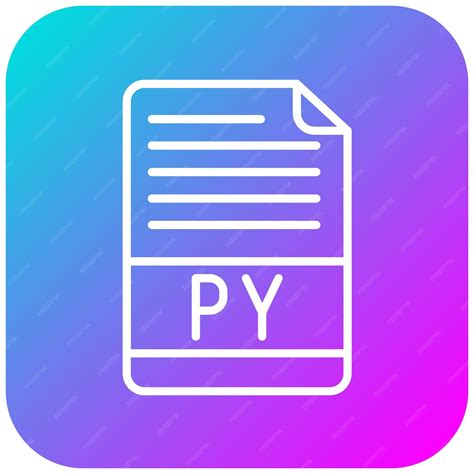 El Icono De Vector De Archivo De Python Se Puede Usar Para El Conjunto
