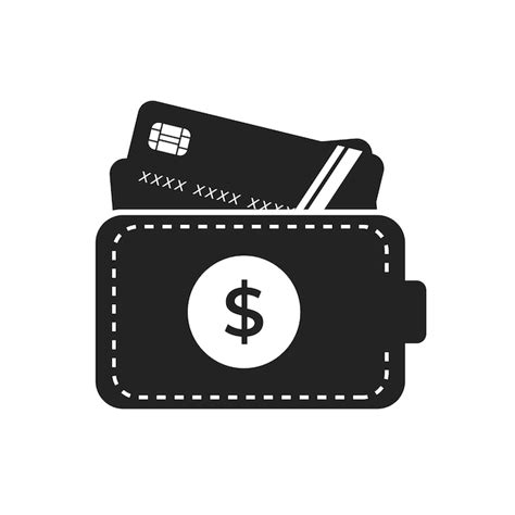 Premium Vector Wallet Icon With Dollar Symbol Digital Wallet Vector Icon Flat Style Sign Bank