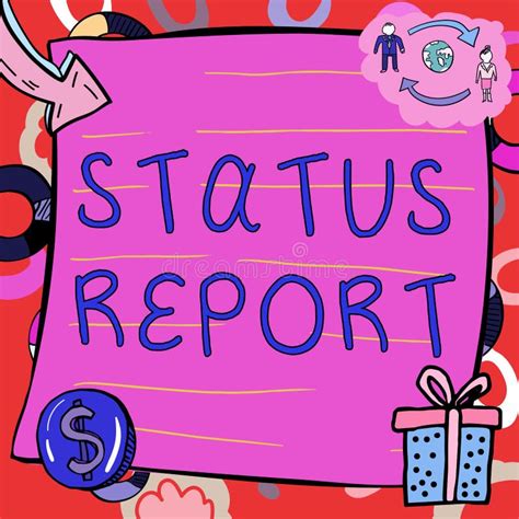 Sign Displaying Status Report Business Overview Update Summary Of