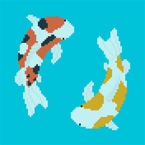 Minecraft Fish Pixel Art