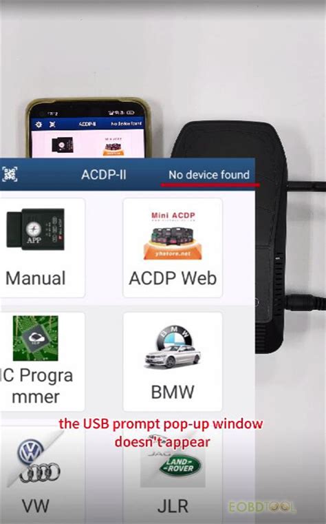 Yanhua ACDP Android USB Connection Failure Solution