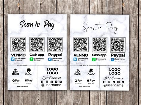 Editable Scan To Pay Template Printable Scan To Pay Sign Qr Code Sign Templateqr Code Scan To