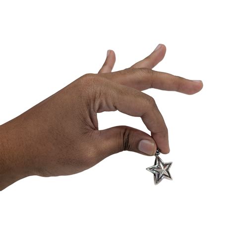 Cody Sanderson Double Sided Faceted Star Bead Pendant Silver Ss25 Stealplug Kl
