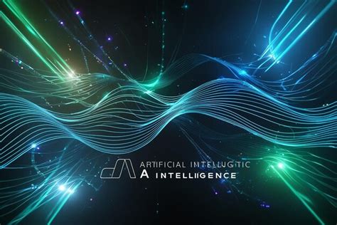 Ai Artificial Intelligence Wave Lines Neural Network Vector In Concept Of Technology Fiber