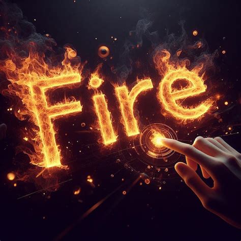 Premium Photo Realistic Fire Effect In The Word Fire Text Effect