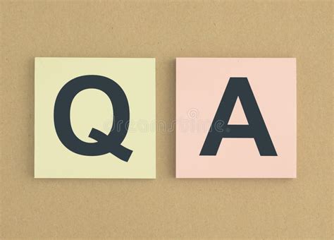 QA Concept QnA Acronym Stock Photo Image Of Word Sticky