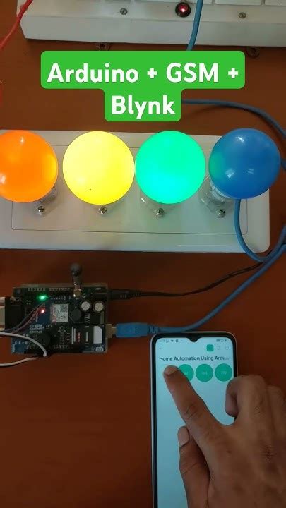 home automation with arduino uno gsm 800 and blynk iot shorts gsm800 gsm800c iotprojects