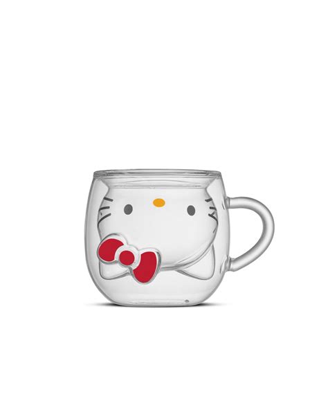 Joyjolt Hello Kitty 3d Double Wall Espresso Glass In No Color Modesens