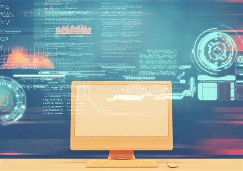 Data Screen Stock Illustration Illustration Of Network