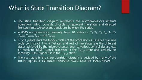 State Transition Diagram 8085 Pptx Operating Systems Computer