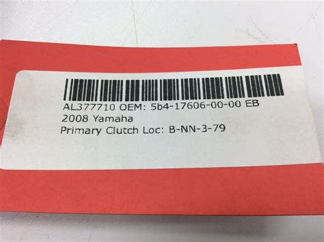 2008 Yamaha Rhino 700 Primary Clutch Sheave Als Snowmobile Parts