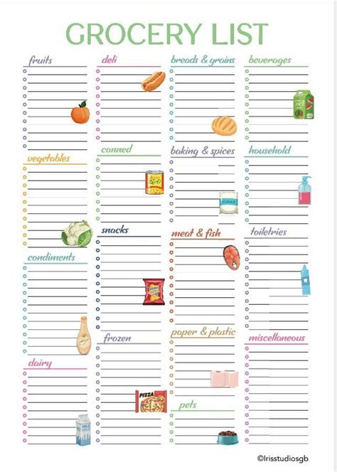 Get Your Free Printable Grocery List Template Tips Printables For