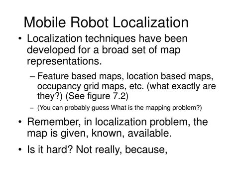 Ppt Mobile Robot Localization Ch 7 Powerpoint Presentation Free Download Id 6106387