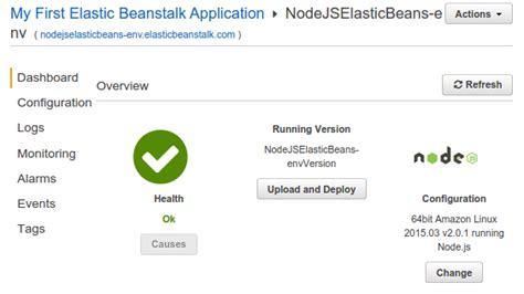 AWS Elastic Beanstalk PaaS With NodeJS