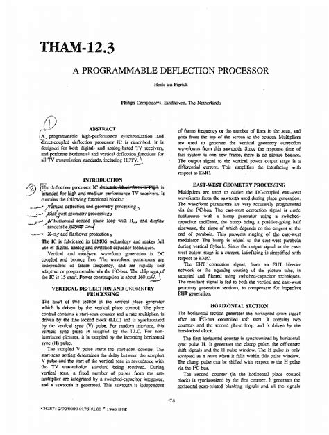 A Programmable Deflection Processor Ieee Conference Publication Ieee Xplore