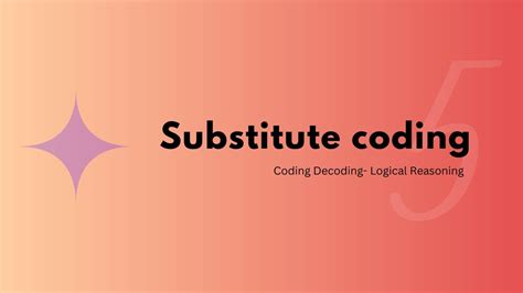 5 Substitute Coding Logical Reasoning Rie Cee 2024