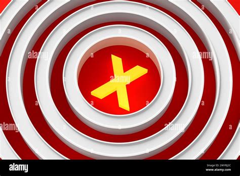 Error Mistake Or Rejection Illuminated Cross Sign Or X Symbol At The