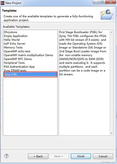 Zynq固化程序create Boot Image Csdn博客