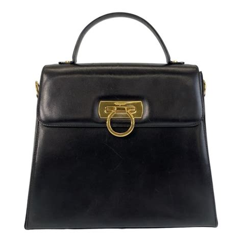 Salvatore Ferragamo Bags Salvatore Ferragamo Vintage Gancini Black