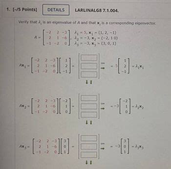 Answered Verify that λ is an eigenvalue of A and that x is a corresponding eigenvector A₁