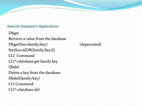 ppt asterisk database astdb powerpoint presentation free download
